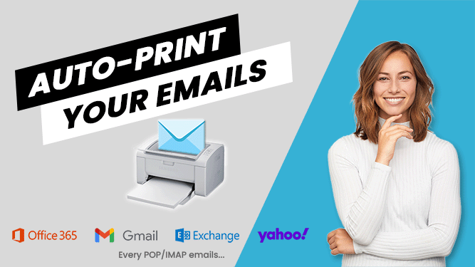 Print emails in real-time - Landing page