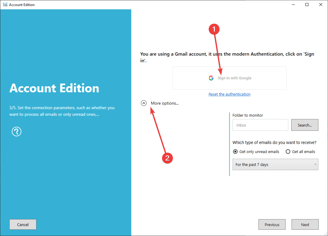Welcome to the first use of Automatic Email Manager